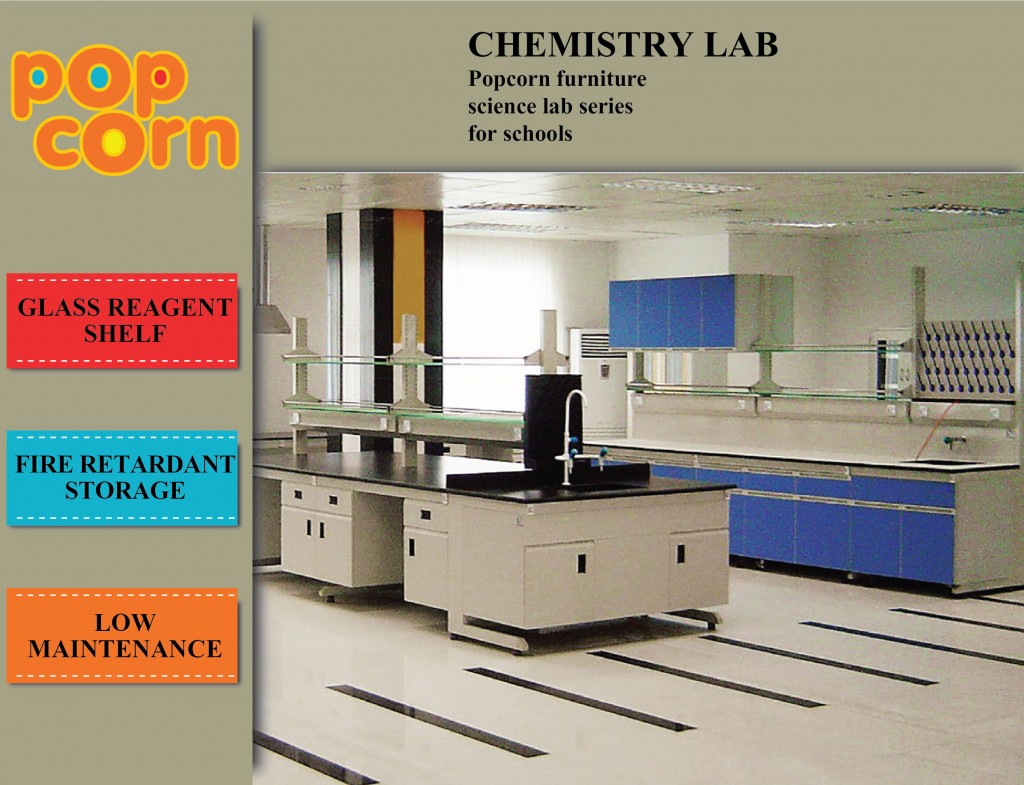 Innovative Chemistry Lab Set-Up by Popcorn Furniture